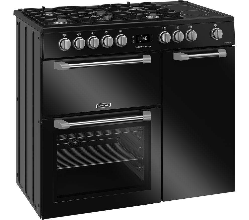 Buy LEISURE PR100F530K 100 cm Dual Fuel Range Cooker - Black | Currys