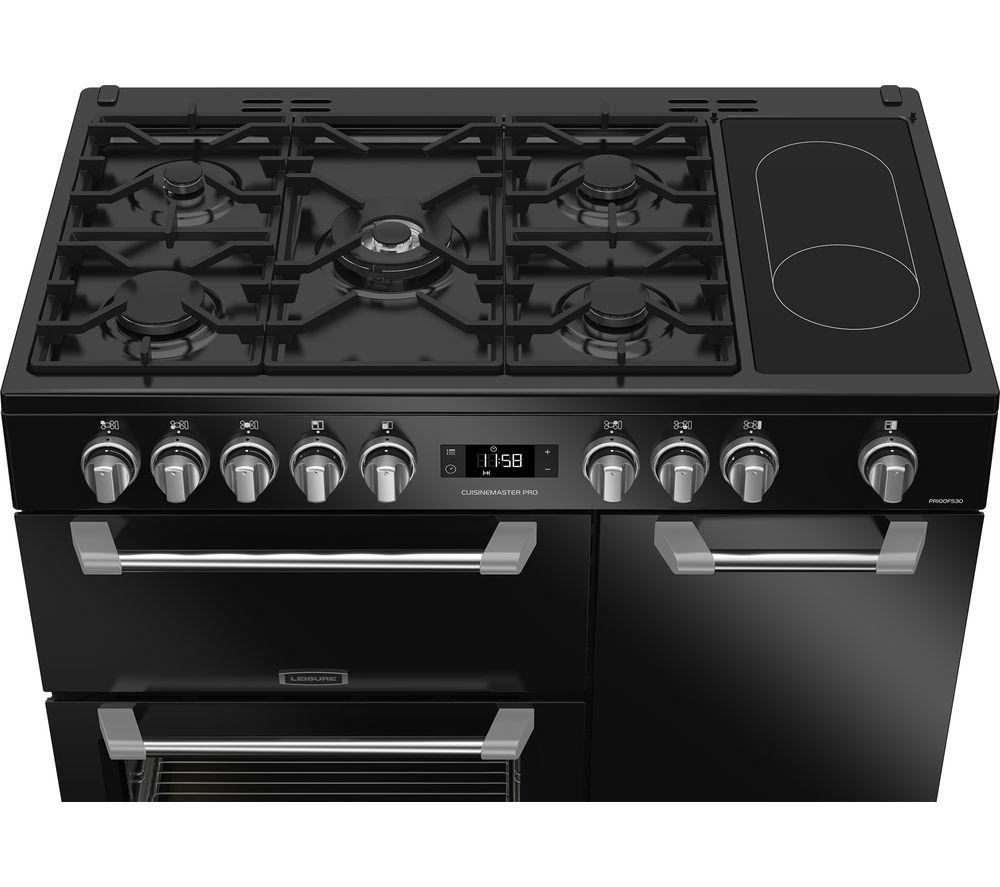 Buy LEISURE PR100F530K 100 cm Dual Fuel Range Cooker - Black | CurrysIE