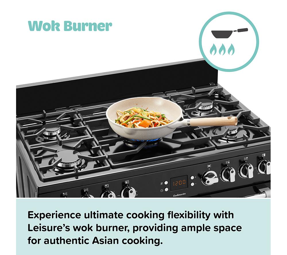 Buy LEISURE PR100F530K 100 cm Dual Fuel Range Cooker - Black | CurrysIE