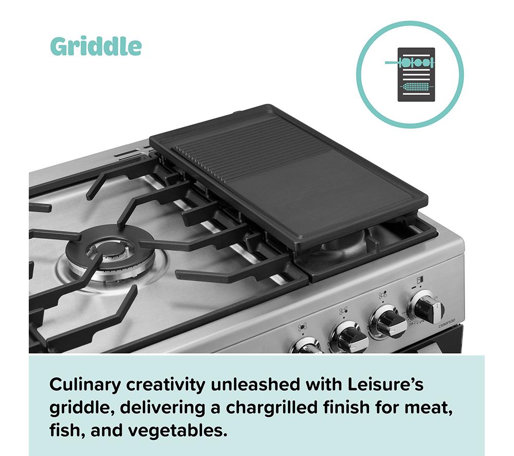 Buy LEISURE PR100F530K 100 cm Dual Fuel Range Cooker - Black | Currys
