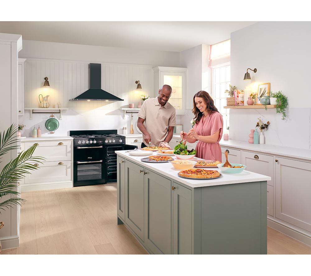 Buy LEISURE PR100F530K 100 cm Dual Fuel Range Cooker - Black | CurrysIE