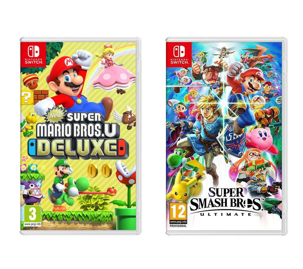 Nintendo SWITCH Super Smash Bros. Ultimate & New Super Mario Bros. U ...