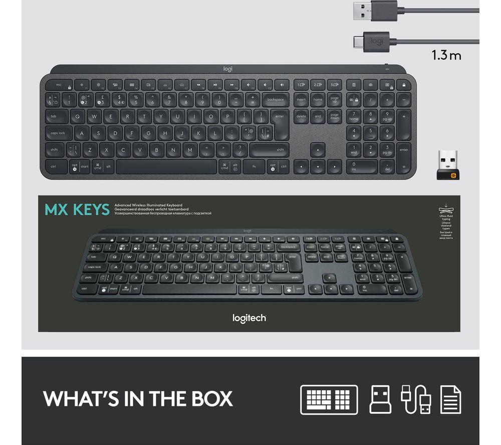 Buy Logitech Mx Keys Wireless Keyboard Currys
