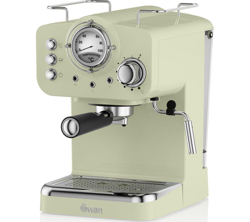 SWAN Retro Pump Espresso SK22110GN Coffee Machine review | 9.1 / 10
