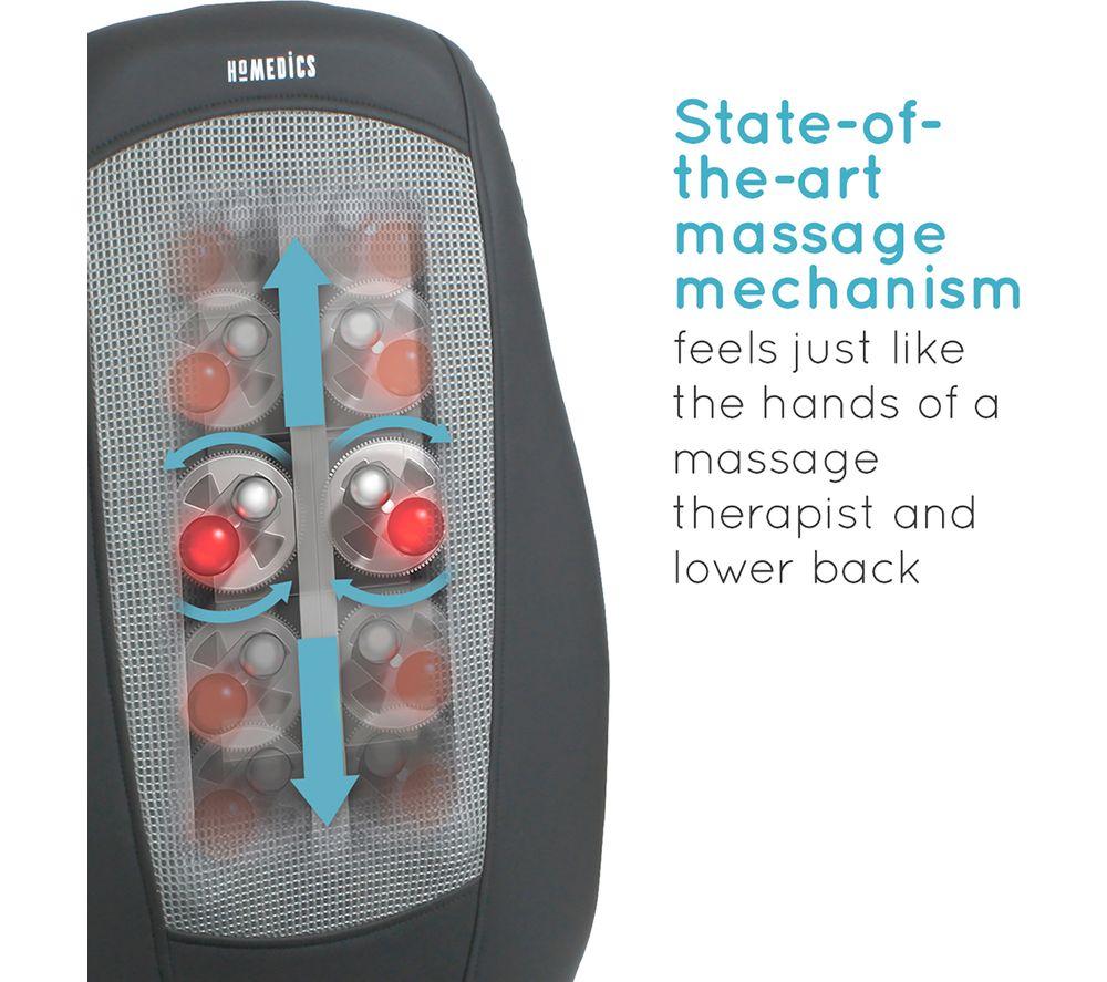 Buy Homedics Shiatsu Sbm 179h 3gb Back And Shoulder Massage Seat Currys