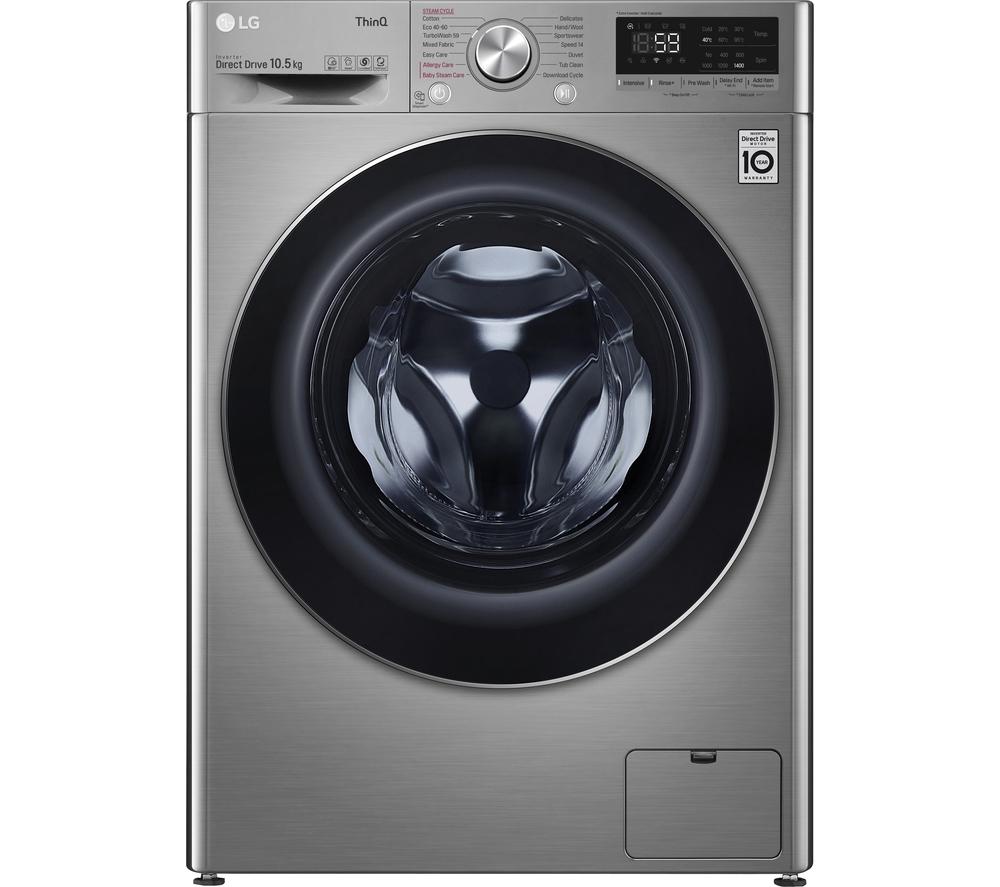 LG TurboWash with AI DD V7 F4V710STSE WiFi-enabled 10.5 kg 1400 Spin ...