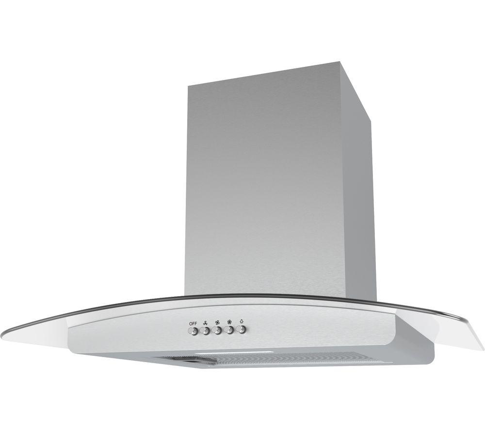 Buy LOGIK L60CHDG21 60 cm Chimney Cooker Hood - Stainless Steel & Glass ...