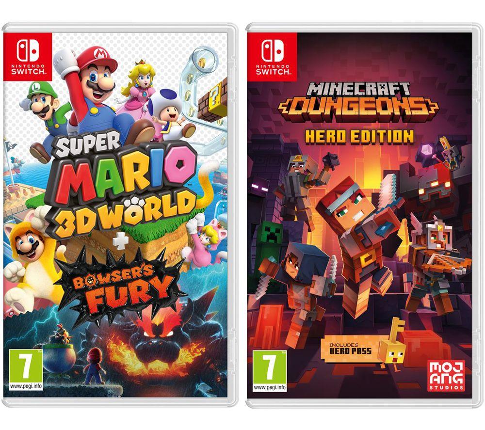 Nintendo SWITCH Super Mario 3D World & Bowser's Fury & Minecraft ...