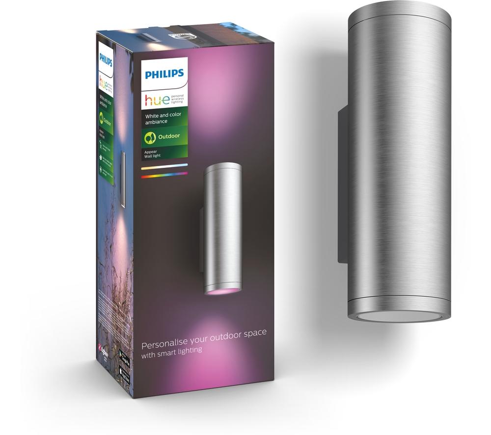 PHILIPS HUE Appear White & Colour Ambiance Outdoor Wall Lamp review | 9 ...