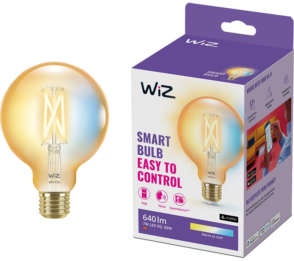 WIZ Filament Amber Tuneable White Smart LED Light Bulb review | 9.1 / 10