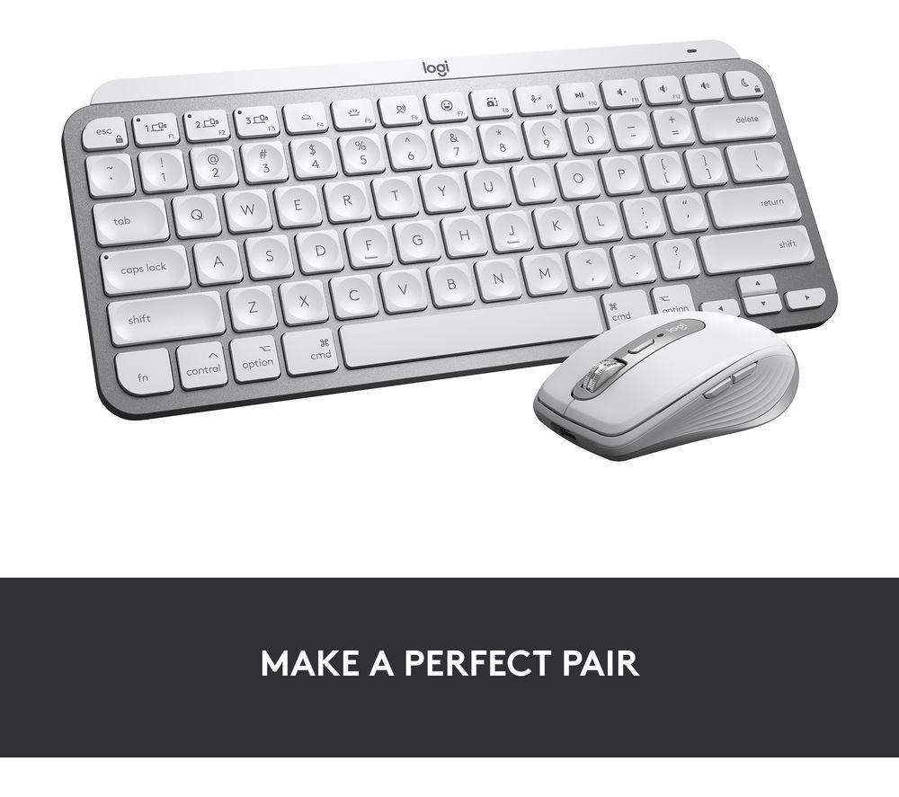 Buy LOGITECH MX Keys Mini for Mac Wireless Keyboard - Pale Grey | CurrysIE