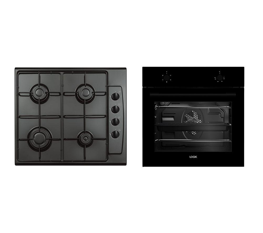 Currys Ess CGHOBB21 58 cm Gas Hob & Logik LBFANB16 Electric Oven Bundle ...