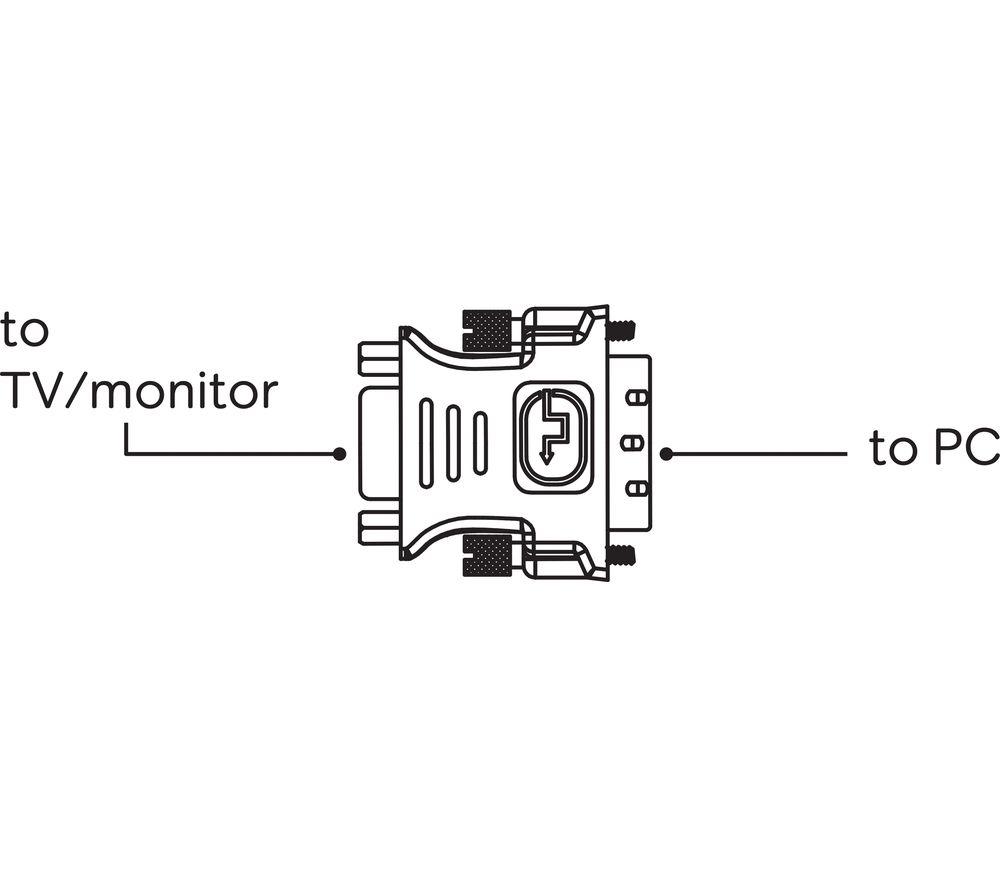 Buy LOGIK LDVMVGF23 DVI to VGA Adapter | Currys