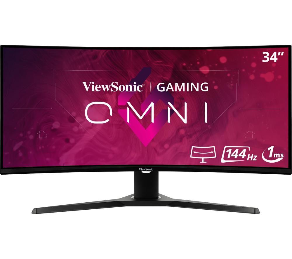 VIEWSONIC VX3418-2KPC Wide Quad HD 34" Curved VA LCD Gaming Monitor ...
