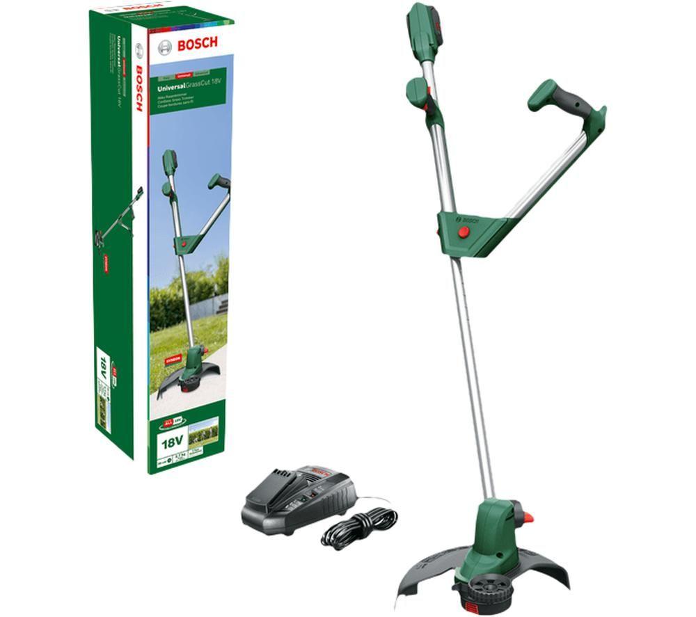 BOSCH UniversalGrassCut 18V-26 Cordless Grass Trimmer with 1 battery ...