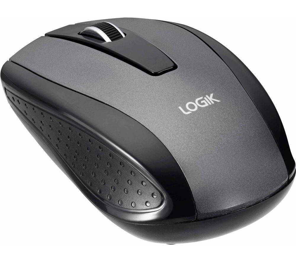 Buy LOGIK L3BWLM23 Wireless Optical Mouse - Grey & Black | Currys