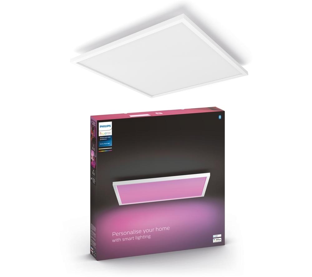 PHILIPS HUE White & Colour Ambiance Surimu Panel Square Ceiling Light ...