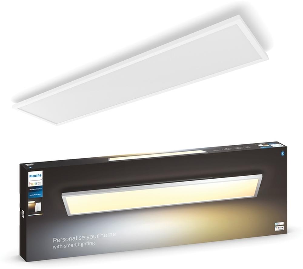 PHILIPS HUE White Ambiance Aurelle Panel Rectangle Ceiling Light review ...
