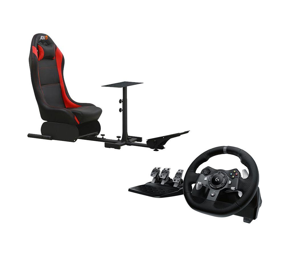 Adx Firebase 22 Cockpit Seat & Logitech Driving Force G920 Wheel ...