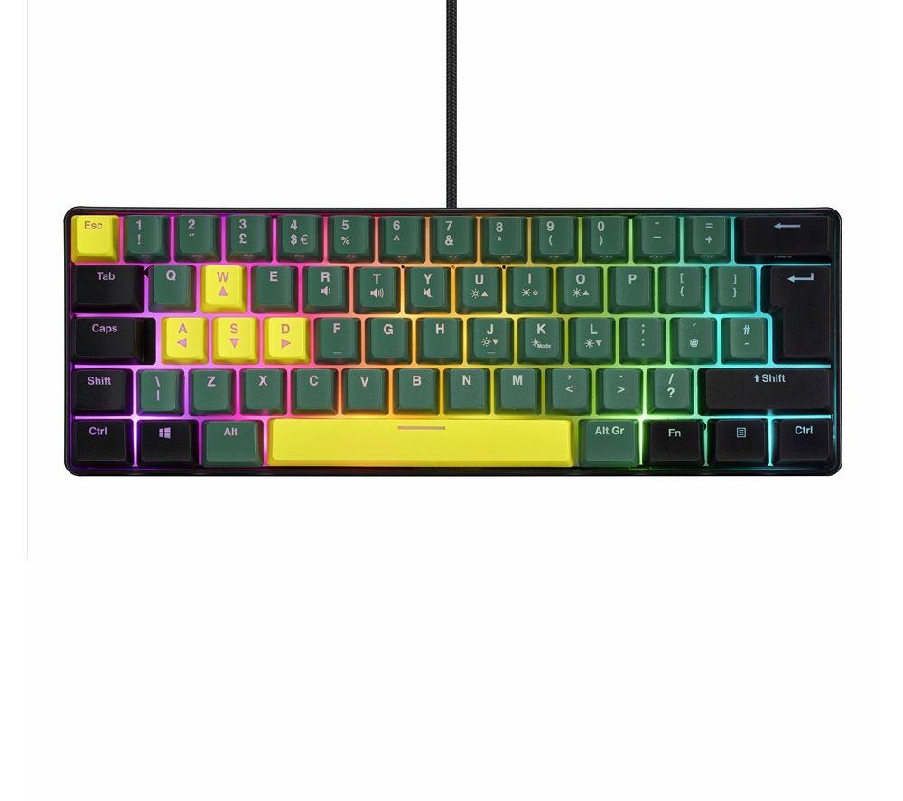 ADX Firefight Core\u0026trade23 Gaming Keyboard - Black, Green & Yellow