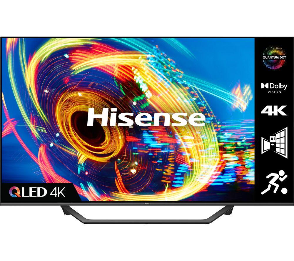 65" HISENSE 65A7HQTUK Smart 4K Ultra HD HDR QLED TV with Alexa & Google ...