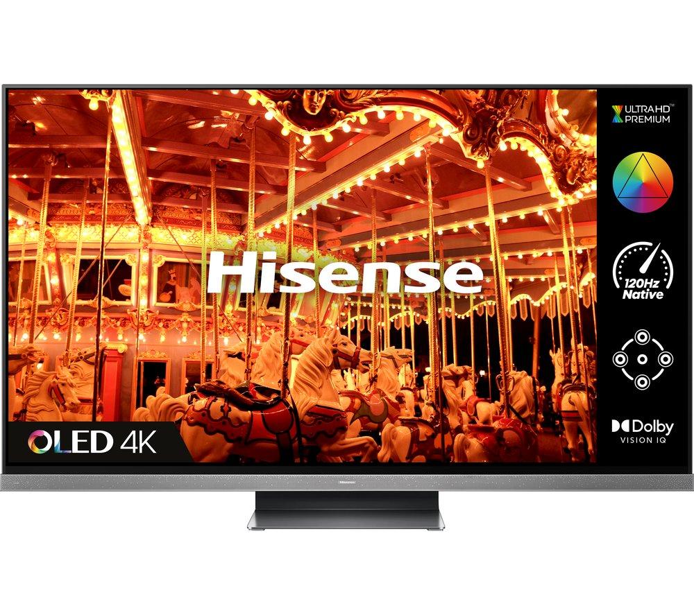65" HISENSE 65A9HTUK Smart 4K Ultra HD HDR OLED TV with Google ...