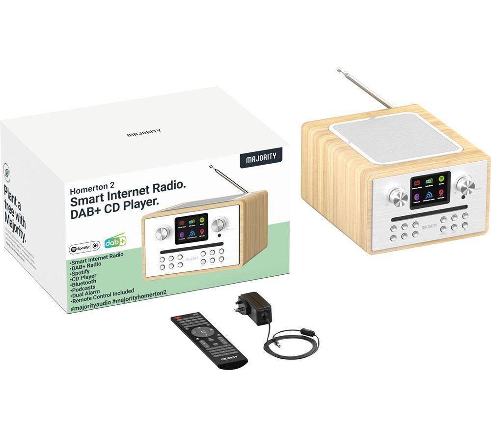 Buy MAJORITY Homerton 2 DAB+/FM Smart Bluetooth Radio - Oak | Currys