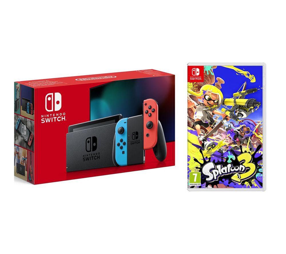 Buy NINTENDO Switch Neon & Splatoon 3 Bundle | Currys