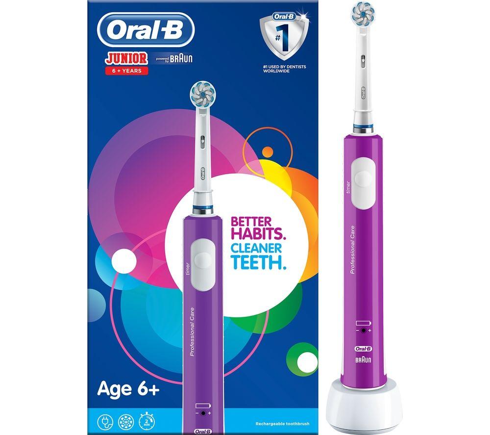 Buy ORAL B Junior Electric Toothbrush - Purple | Currys