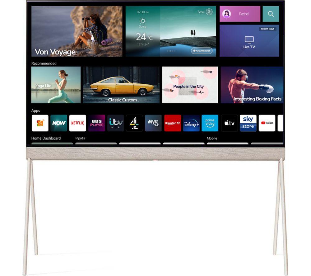 55" LG Objet Collection Posé 55LX1Q6LA Smart 4K Ultra HD HDR OLED TV ...