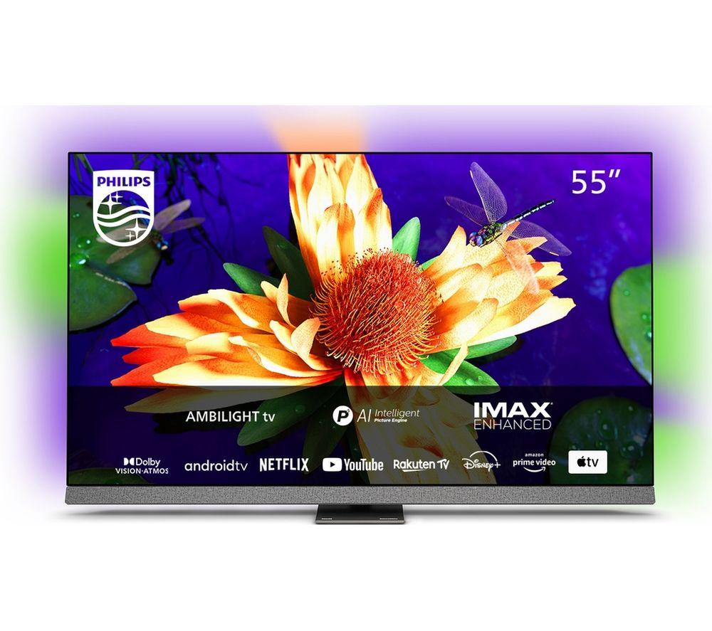 55" PHILIPS 55OLED907/12 Smart 4K Ultra HD HDR OLED TV with Google ...