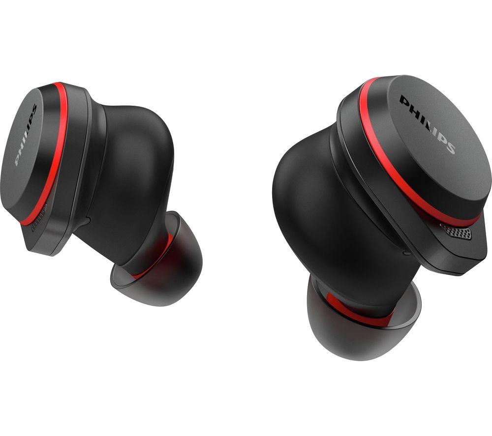 PHILIPS TAA7507BK/00 Wireless Bluetooth Noise-Cancelling Sports Earbuds ...