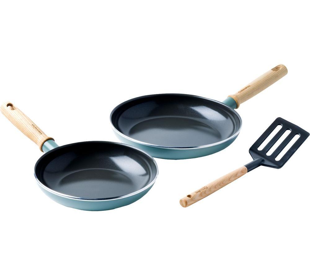 GREENPAN Mayflower CC001570-001 3-piece Non-stick Frying Pan & Spatula ...