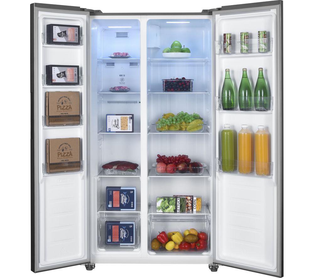 Buy LOGIK LSSBSS23 American-Style Fridge Freezer - Inox | CurrysIE
