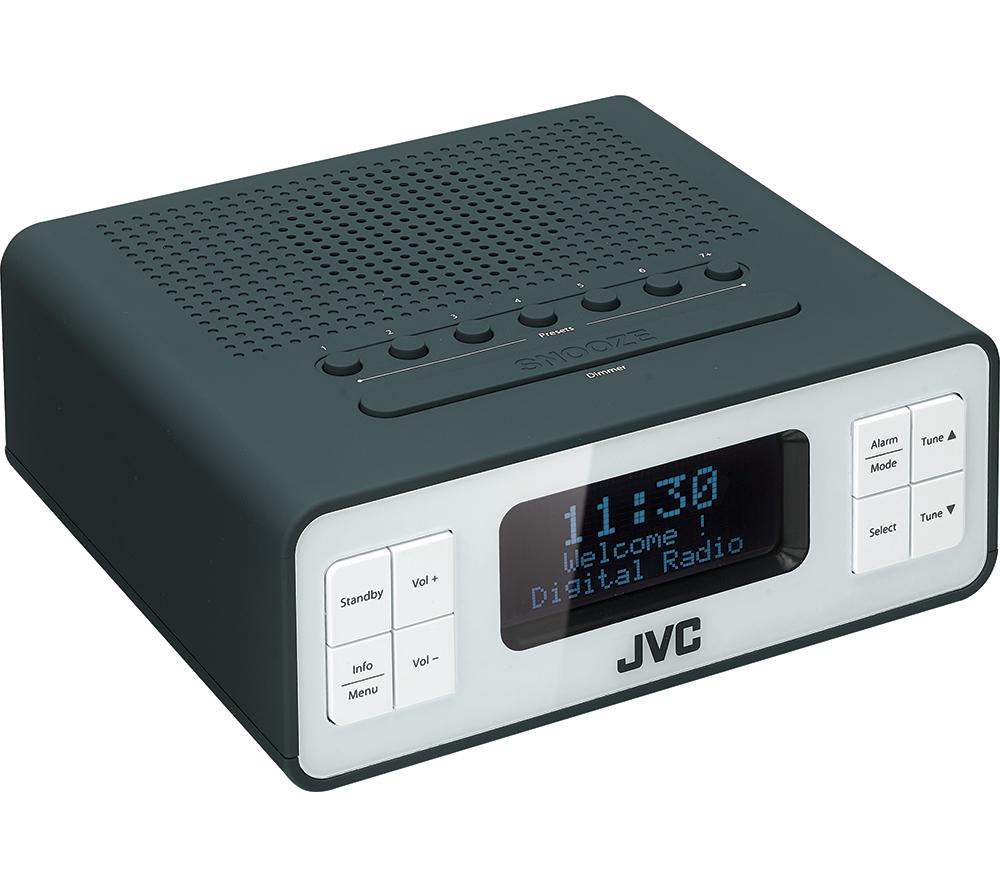 Buy JVC RA-D32H DAB+/FM Clock Radio - Grey | Currys
