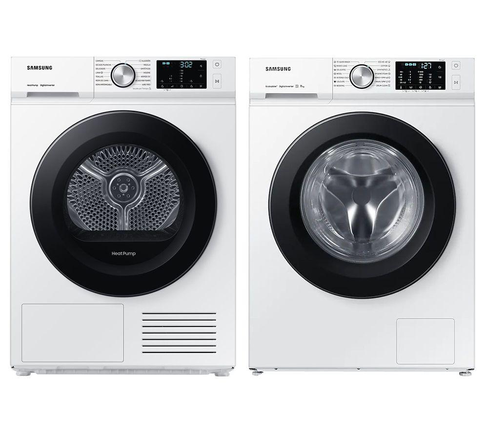 Samsung WW11BBA046AW/EU 11 kg Washing Machine & DV90BBA245AW/EU 9 kg ...