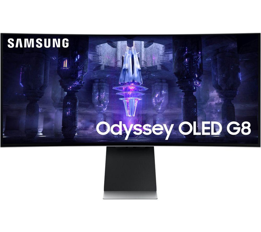 SAMSUNG Odyssey G8 LS34BG850SUXXU 4K Quad HD 34" Curved OLED Smart ...