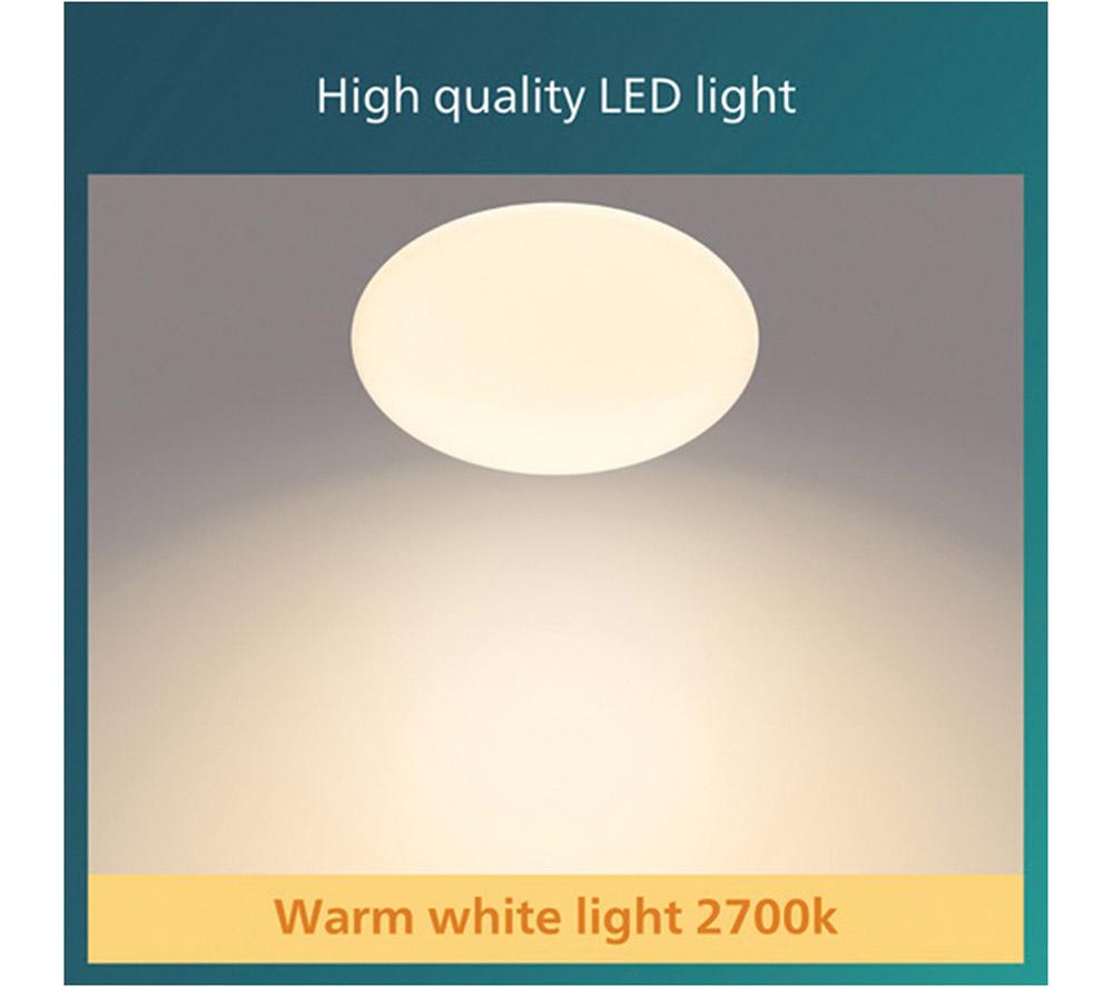 Buy PHILIPS LED Moire Ceiling Light - White | Currys