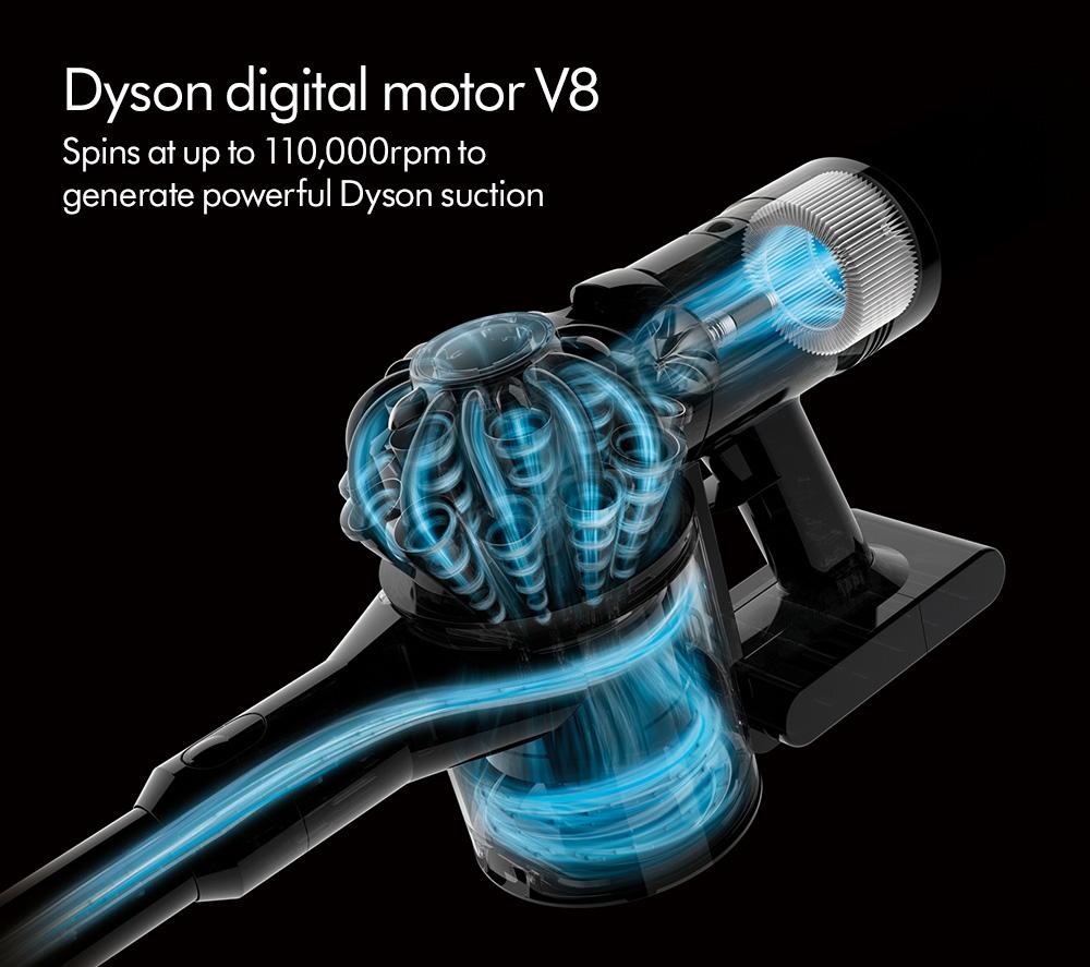 Buy DYSON V8 Total Clean Cordless Vacuum Cleaner - Nickel & Black ...