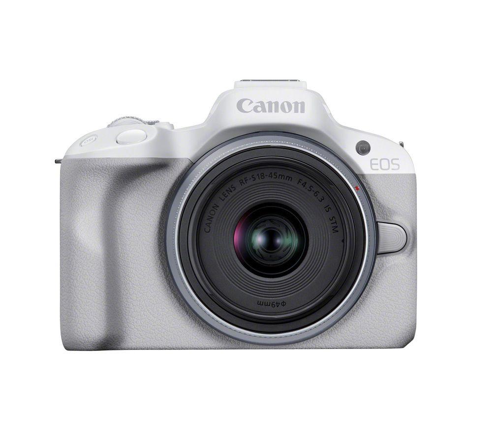 CANON EOS R50 Mirrorless Camera with RF-S 18-45 mm f/4.5-6.3 IS STM ...