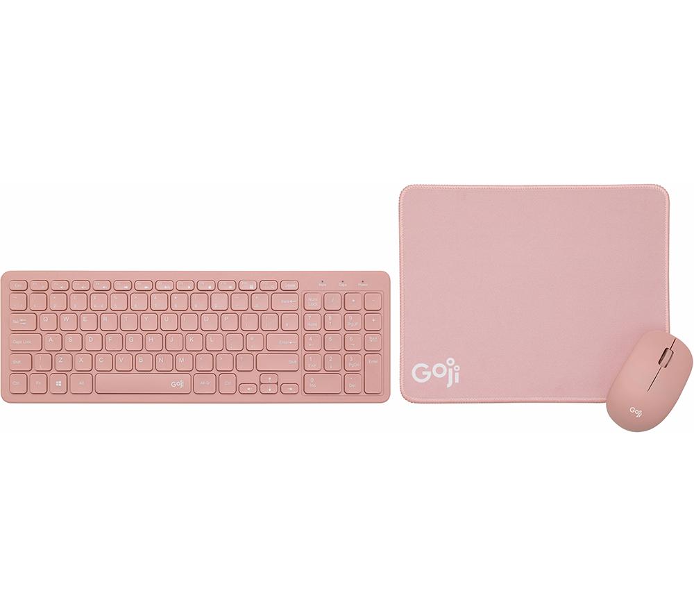 Buy GOJI 3-in-1 Wireless Keyboard & Mouse Set - Pink | CurrysIE