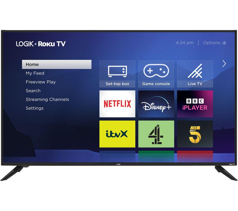 50inch LOGIK L50RUE23 Roku TV Smart 4K Ultra HD HDR LED TV