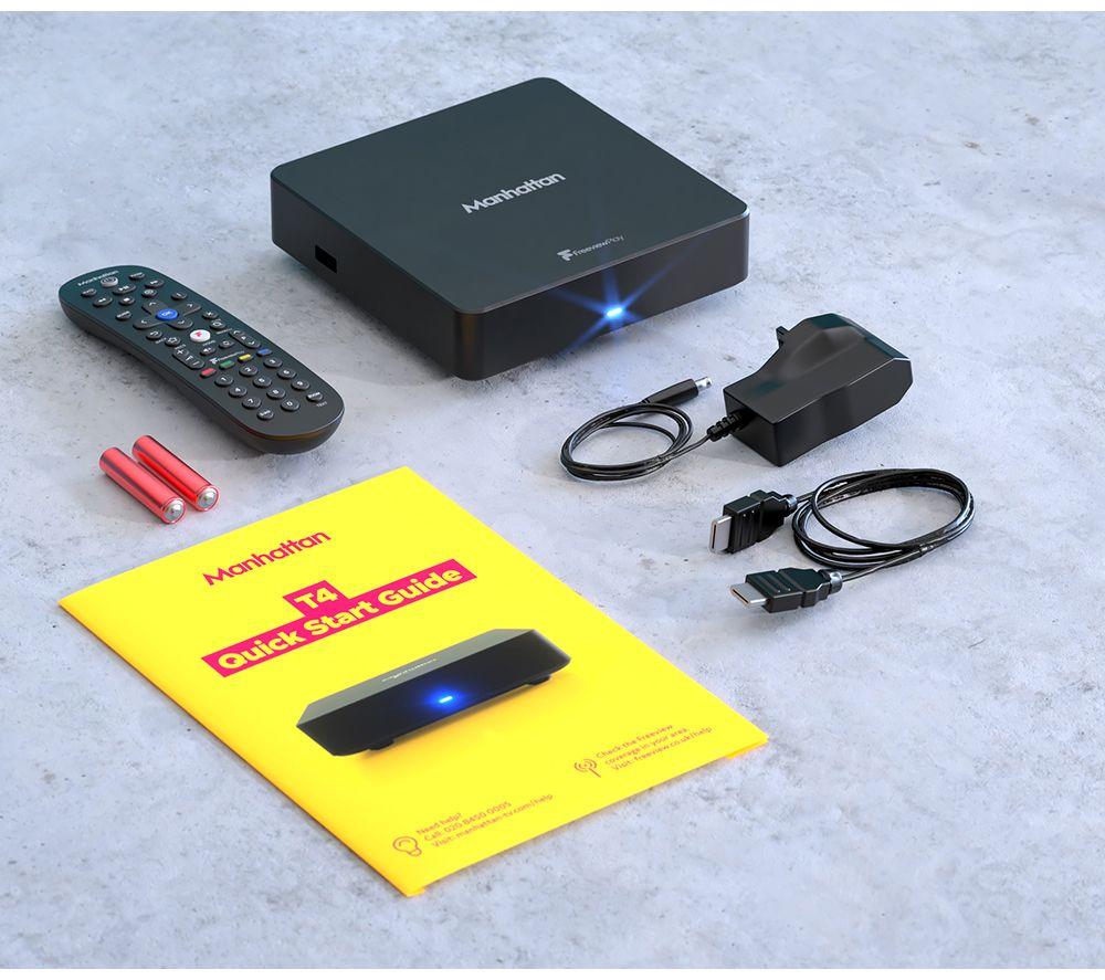 Buy MANHATTAN T4 Freeview Play Smart 4K Ultra HD Set Top Box | Currys