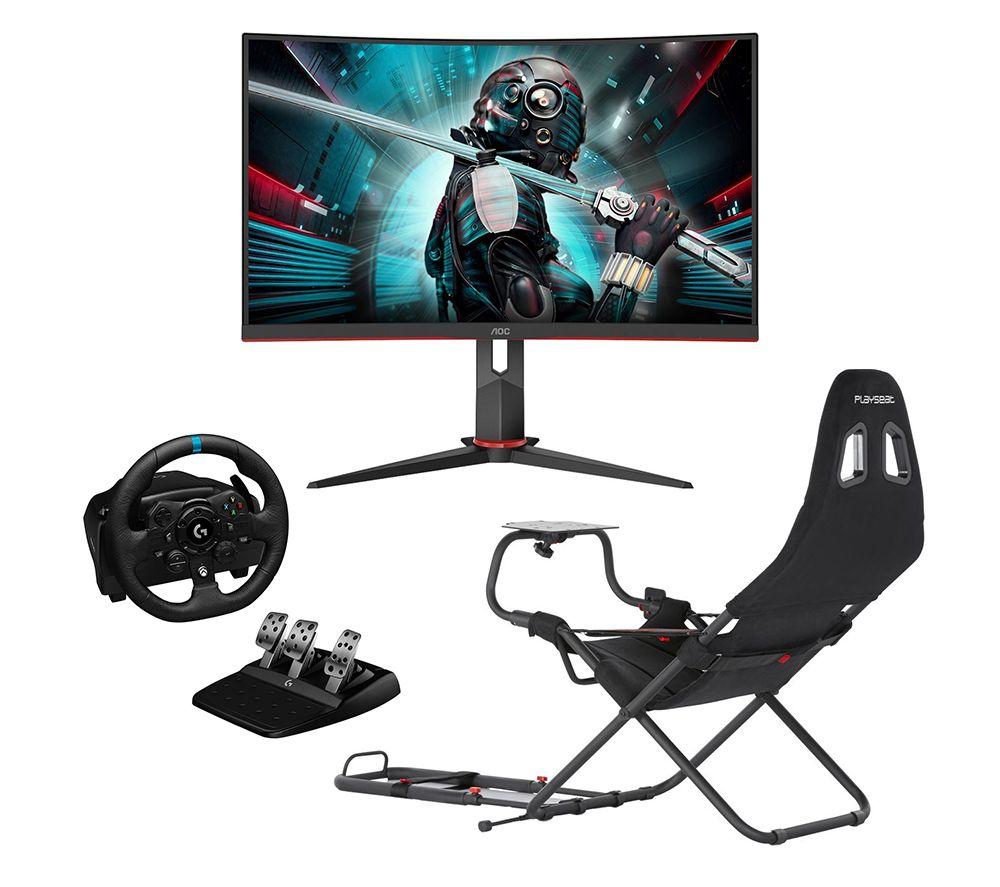 Buy LOGITECH G923 Racing Wheel and Pedals (Xbox & PC), CQ27G2U/BK Quad ...