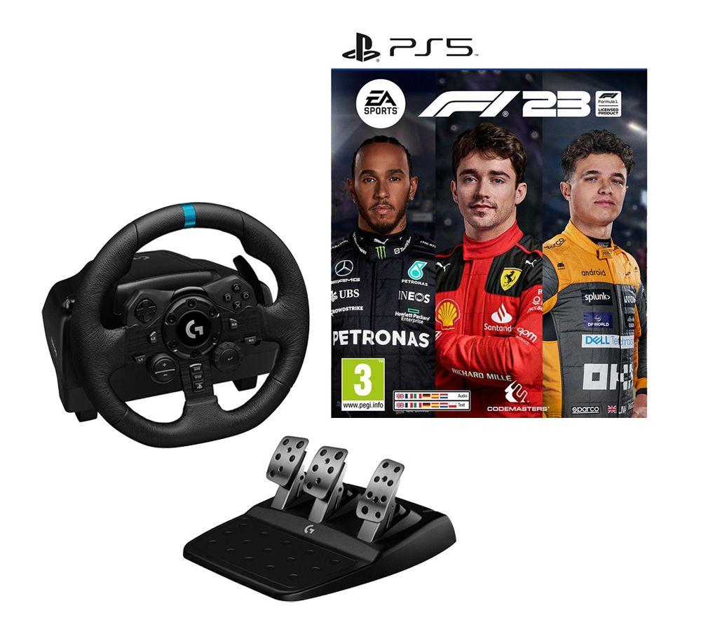 LOGITECH G923 Racing Wheel and Pedals (PS5 / PS4) & PS5 F1 23 Bundle