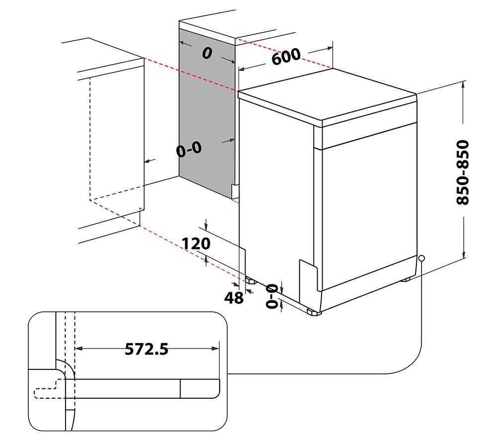 Buy HOTPOINT H2F HL626 UK Full-size Dishwasher - White | Currys