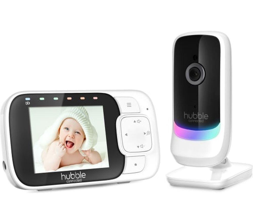 HUBBLE Nursery View Glow 2.8inch Baby Monitor - White