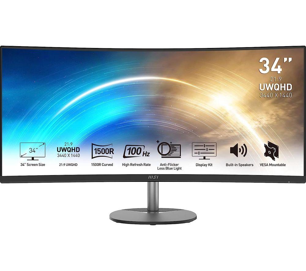 MSI PRO MP341CQ Wide Quad HD 34" Curved VA Monitor review | 9.0 / 10