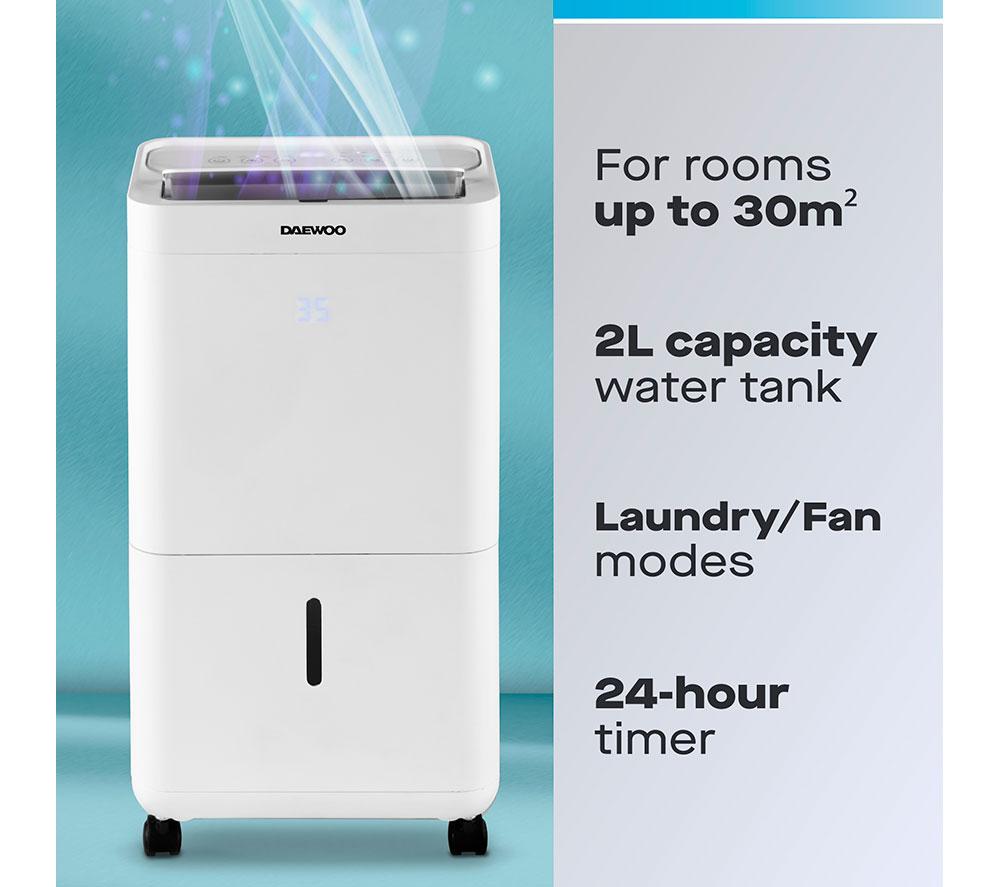 Buy DAEWOO COL1671GE 16L Dehumidifier / Air Purifier - White | Currys