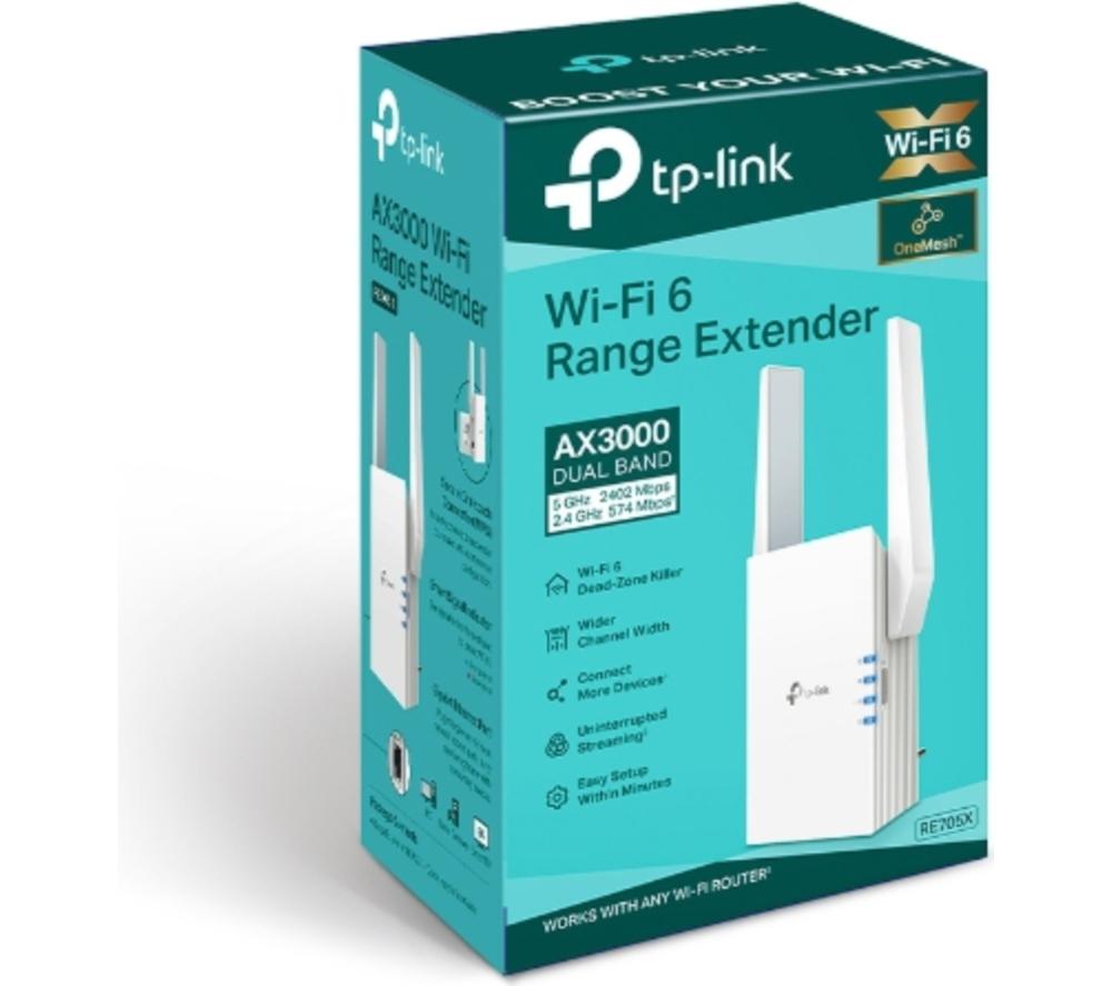 Buy TP-LINK RE705X WiFi Range Extender - AX 3000, Dual-band | Currys